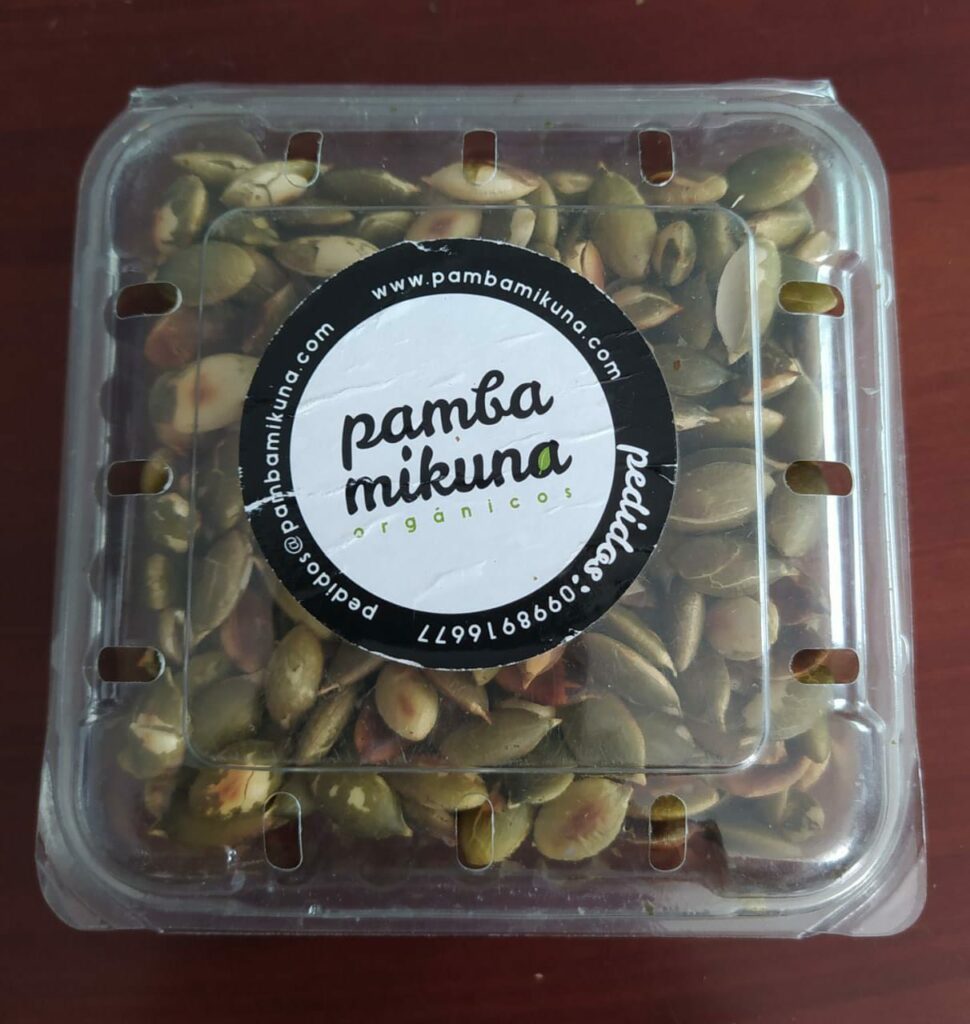 Pepas de zambo tostadas 150 gr. – Pamba Mikuna orgánicos